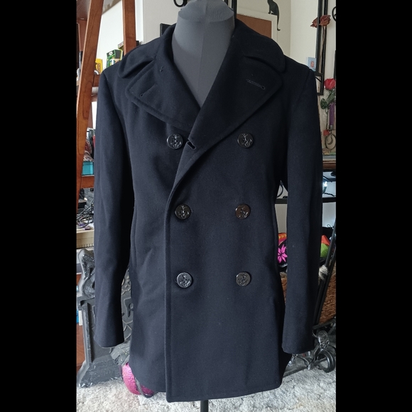 U.S. Navy | Jackets & Coats | Vintage Us Navy Mens Wool Pea Coat ...